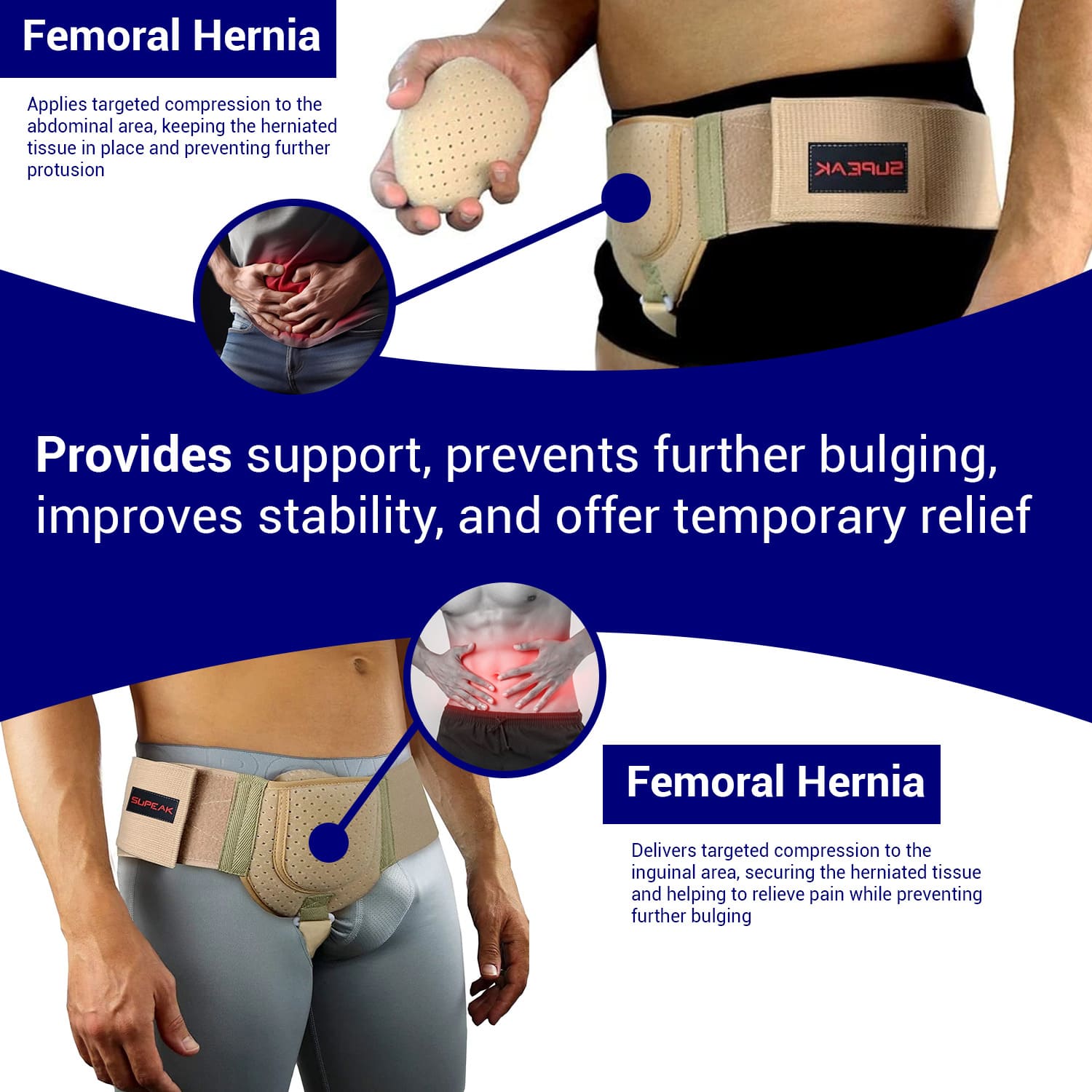 Inguinal Hernia Belt Australia | Groin Support Truss for Relief – SUPEAK™